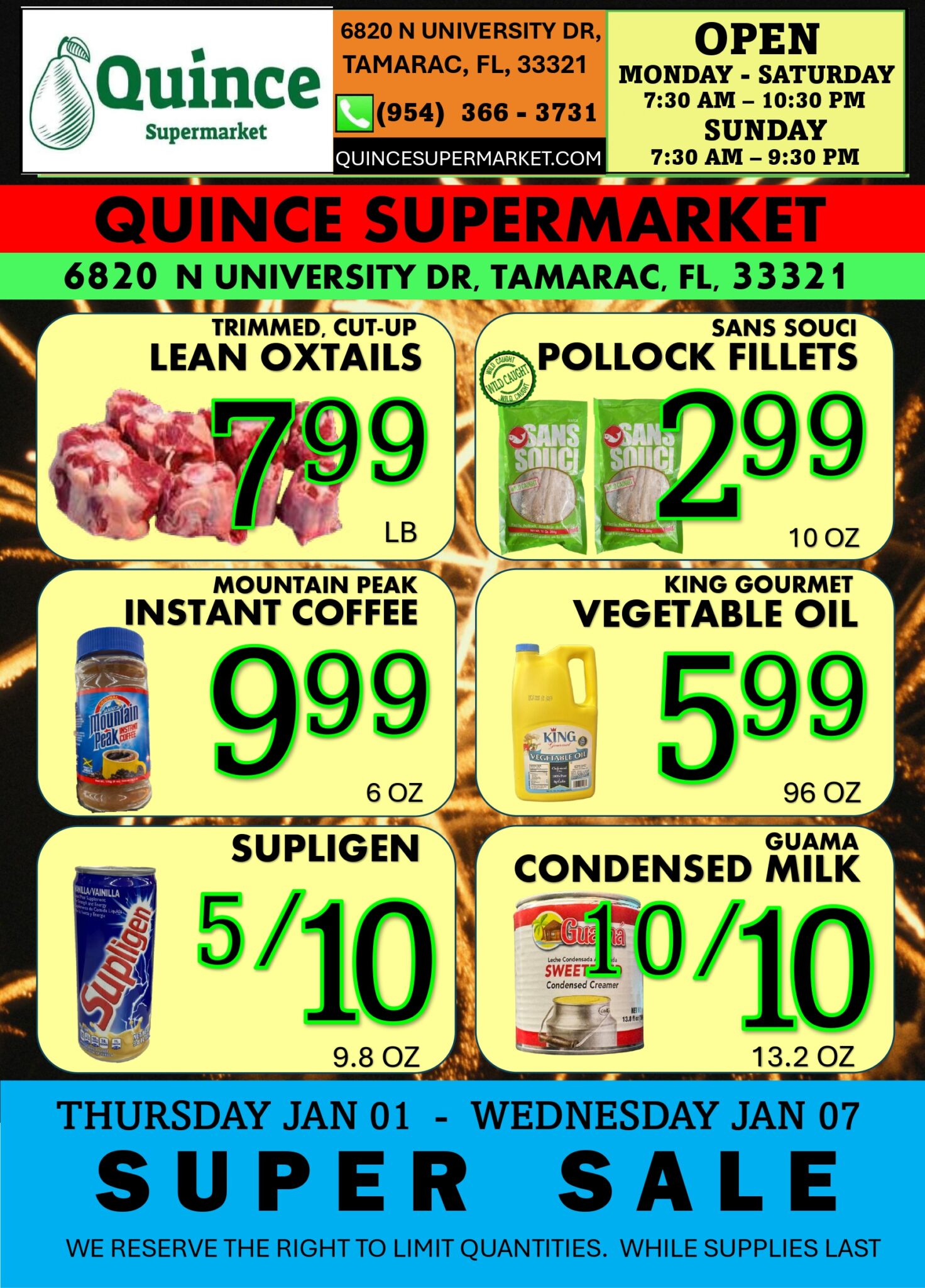 DON'T MISS OUR WEEKLY SALES! TYPE IN PHONE NUMBER TO OPT-IN TO RECEIVE ...